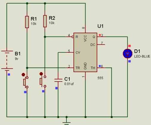 555 Timer IC দিয়ে Bistable Multivibrator Circuit তৈরি করুন খুব সহজেই ...
